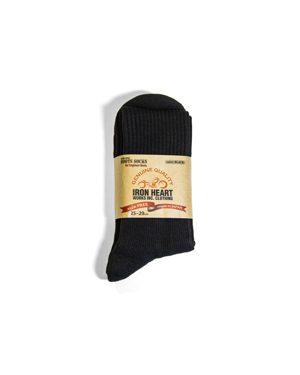 Iron Heart Engineer Socks IHG-029-BLK | Black – The Signet Store