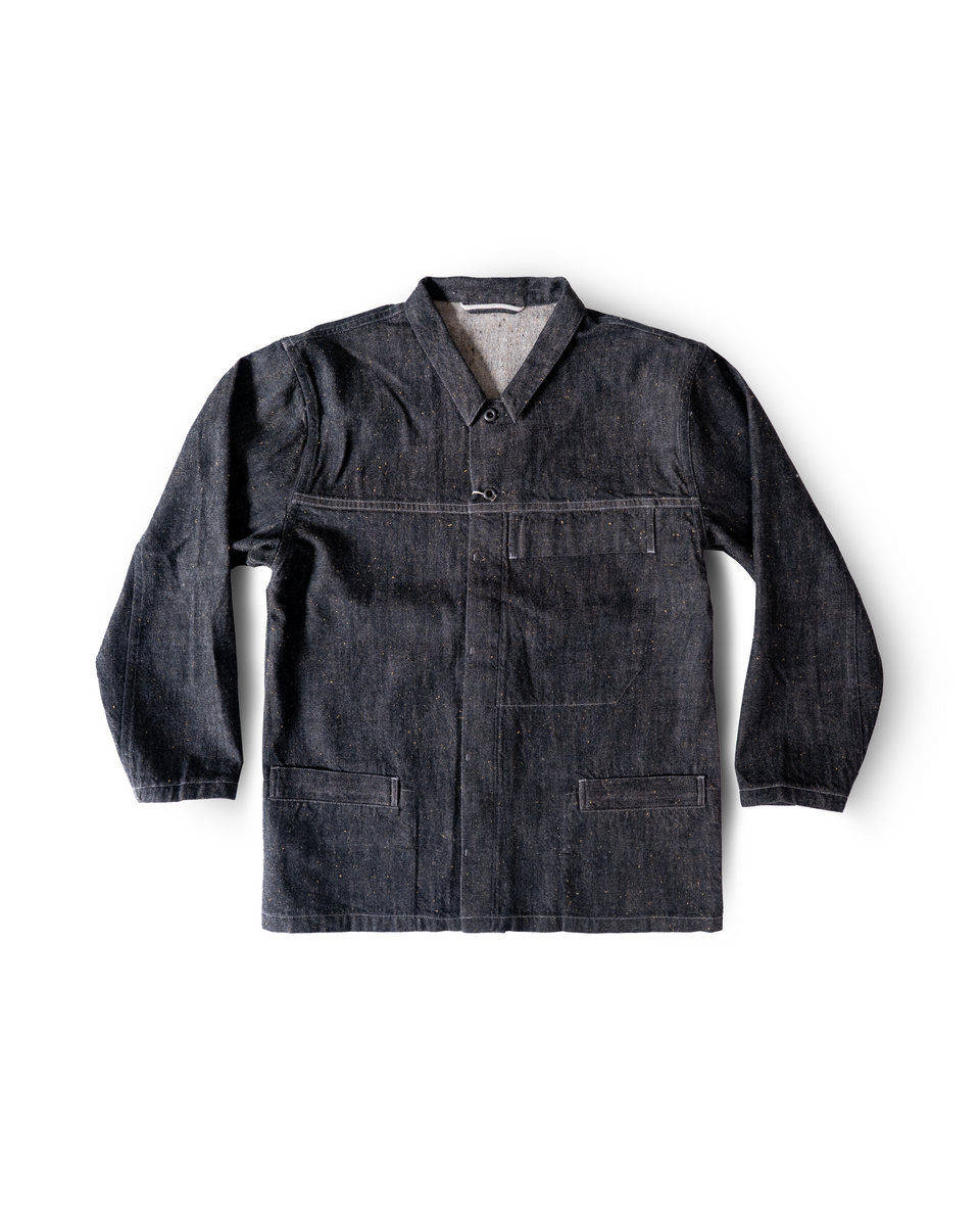 Litho Denim Jacket AW25- J-LSO-COT-CB | Char Brown – The Signet Store